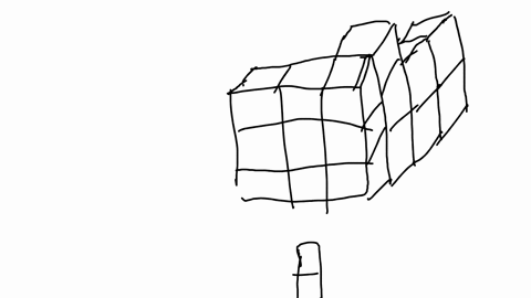 54 % A solid shape is made from centimetre cubes. Here are the plan ...