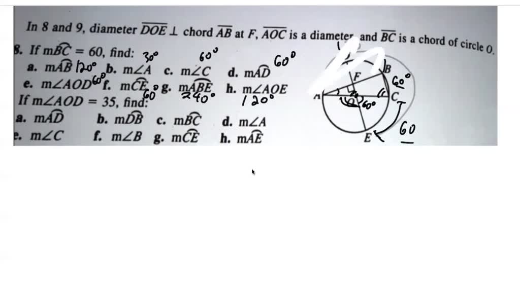SOLVED: BIG POINT!Pada gambar di atas, lingkaran yang berpusat di O ...