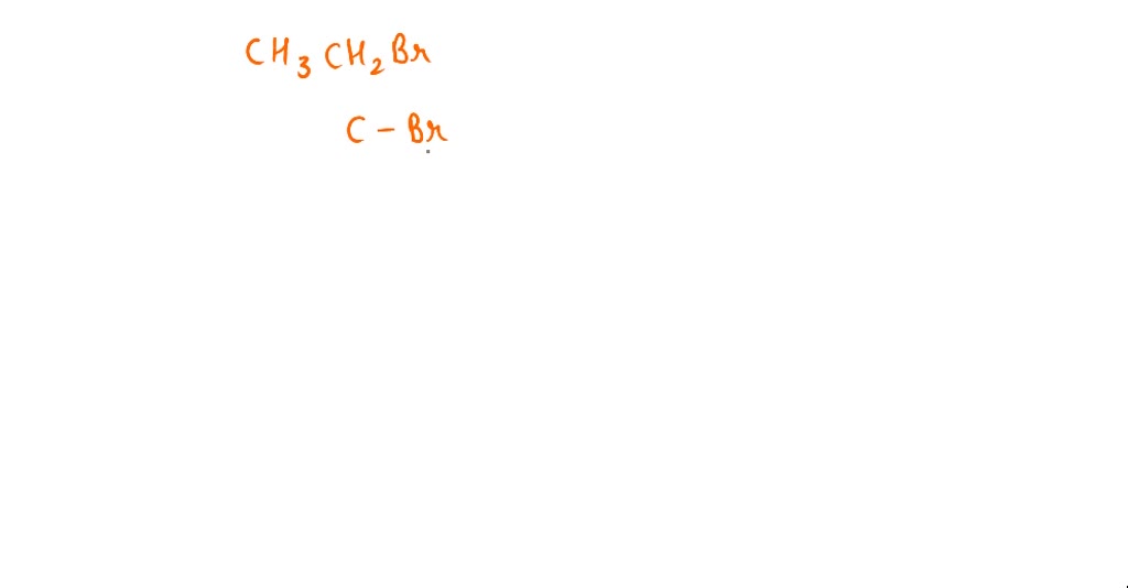 The compound ethanol, CH3CH2Br, contains a C-Br bond. In this bond ...