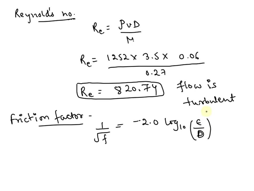 SOLVED: This is a fluid mechanics question. Glycerin at 40Â°C with a density of 1252 kg/mÂ³ and ...