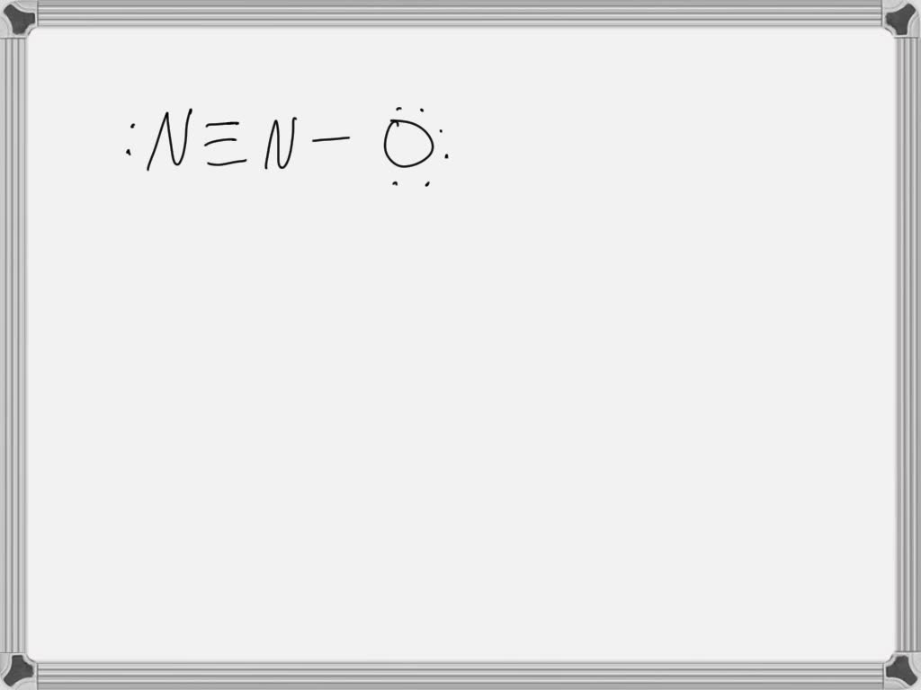The figure shows a molecule with the following structure: NNO, with a ...
