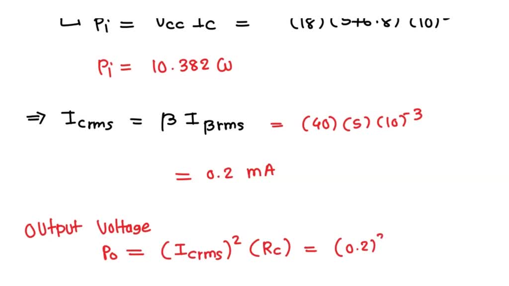 SOLVED: 'For the circuit in Figure 1: a) Calculate the input and output power if the input ...