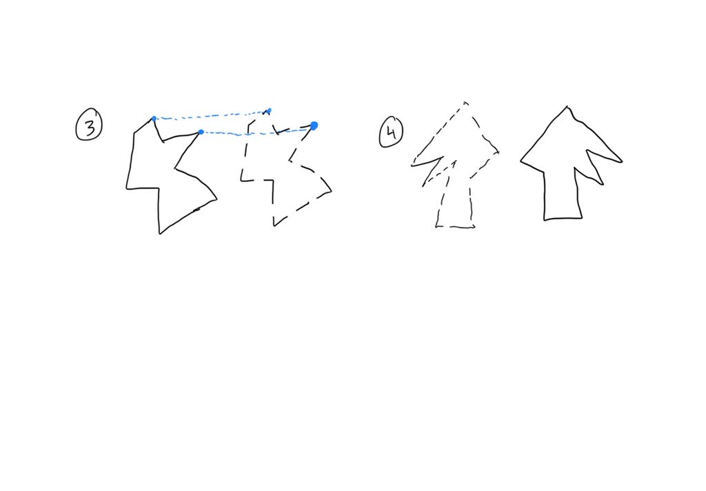 SOLVED: Items 6-7. What rigid motion maps the solid-line figure onto ...