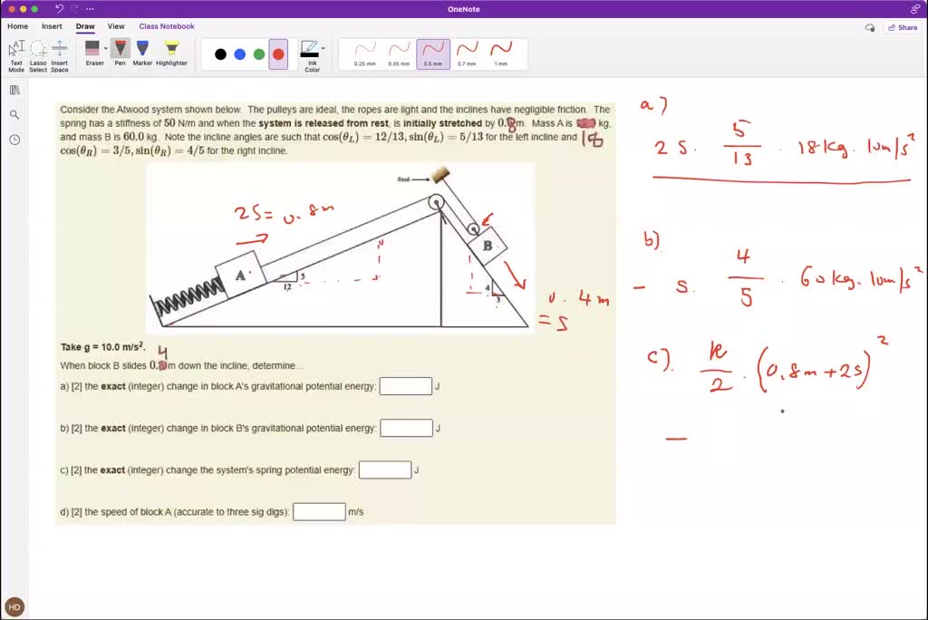 SOLVED: Consider the Atwood system shown below: The pulleys are ideal ...