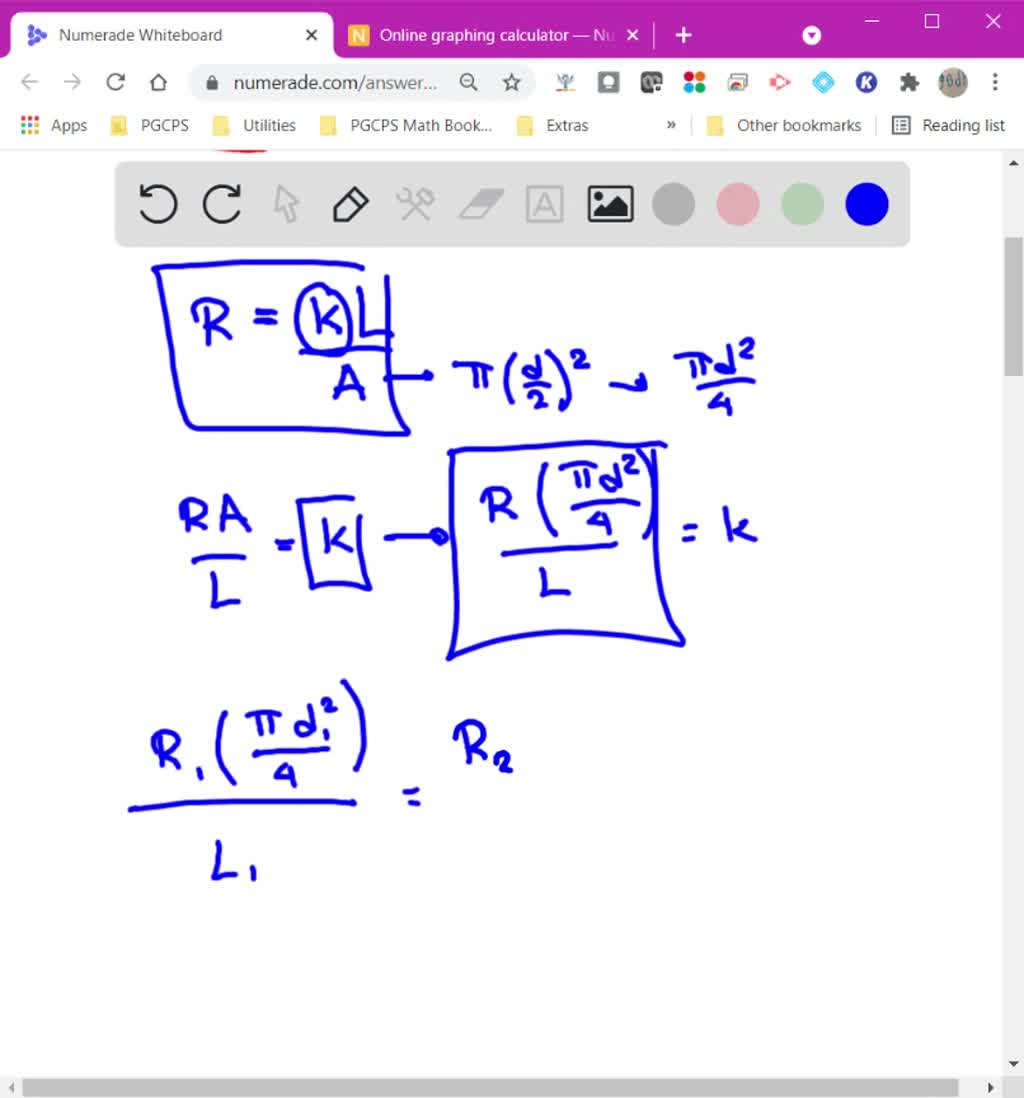 SOLVED: RESISTANCE In Exercises 77 and 78, use the fact that the resistance of a wire carrying ...