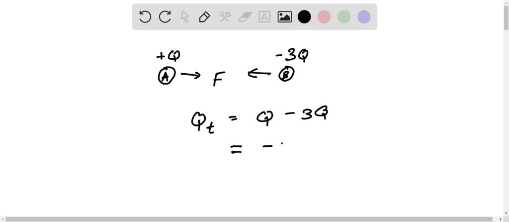 SOLVED: Two identical metal spheres are initially charged as shown ...