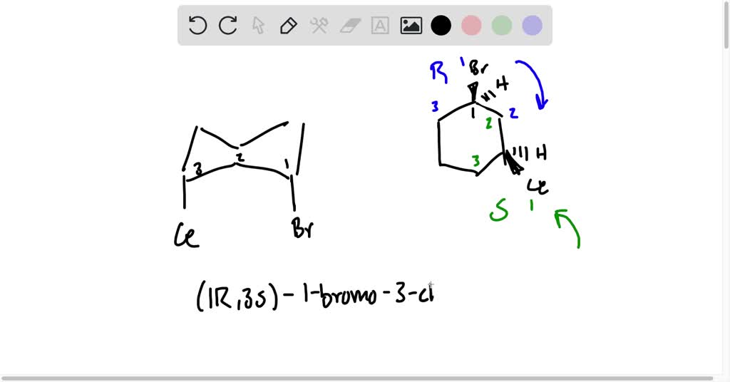SOLVED: 'Consider the cyclohexane below H H Br In this conformation: both the bromine and the ...