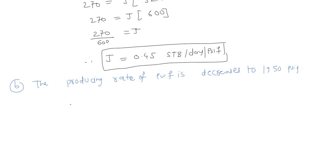 SOLVED: A well is producing from a reservoir having an average ...