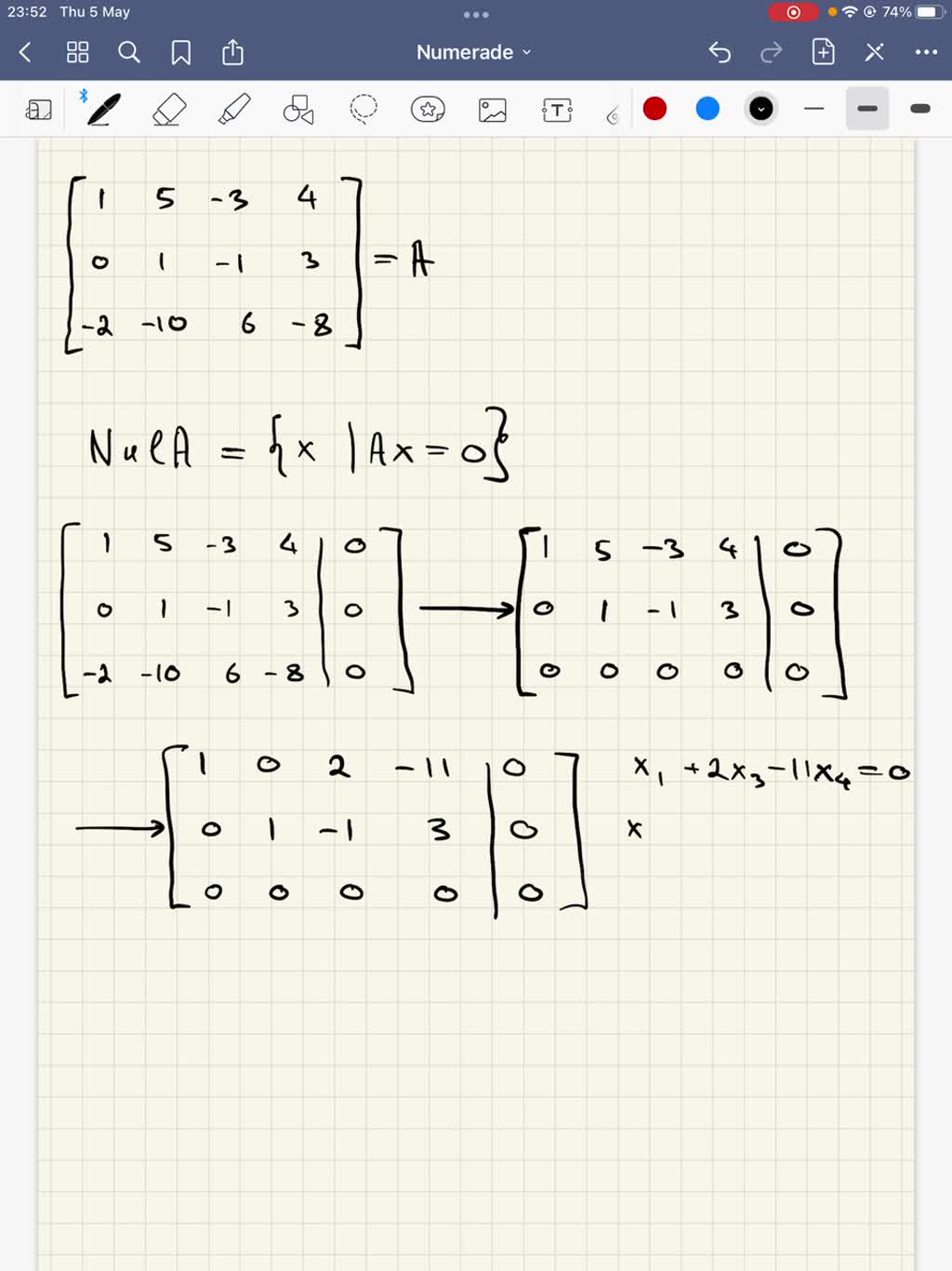 SOLVED: Determine a basis for the set of all matrices of the form: a 6 ...