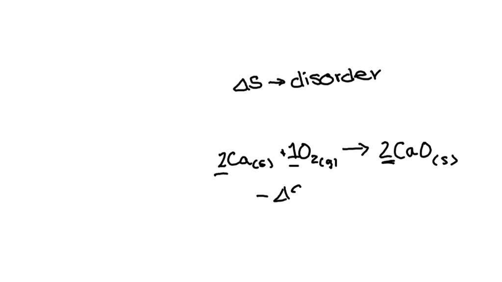 SOLVED: 4. What is the sign of the entropy change for the following ...