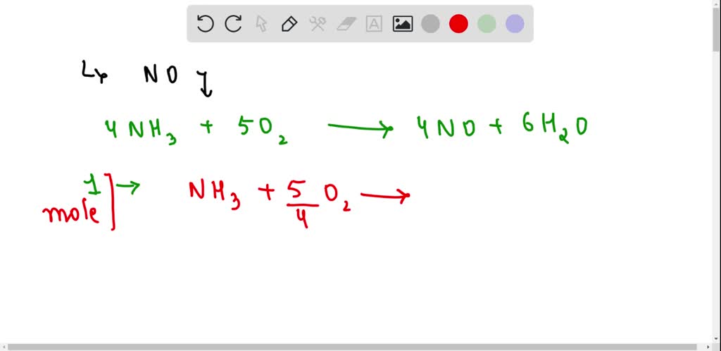 SOLVED: The first step in the Ostwald process for making nitric acid is ...