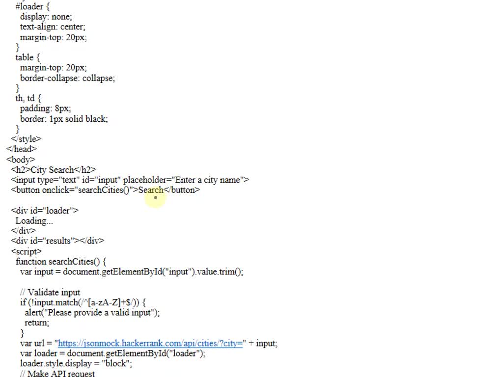 Solved Write A Web Page That Contains A Button And A Div Box When The Button Is Clicked It