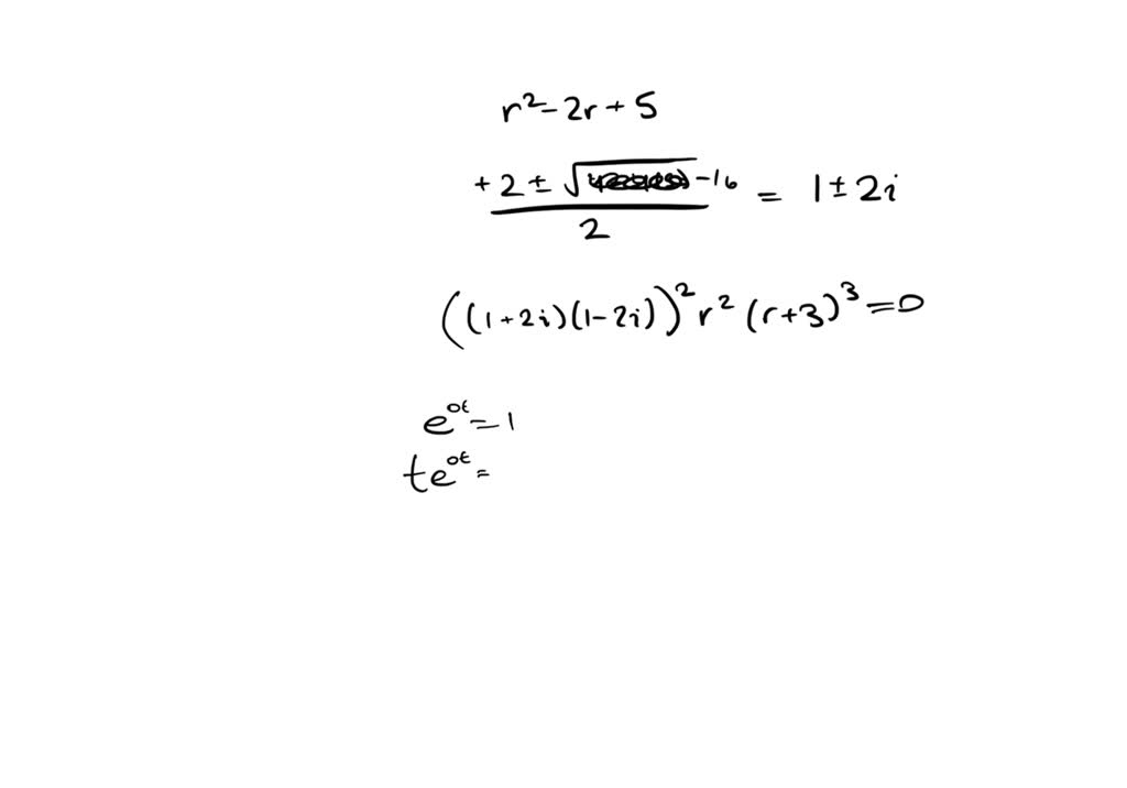 Video Solution 1 Point A 9th Order Linear Homogeneous Constant