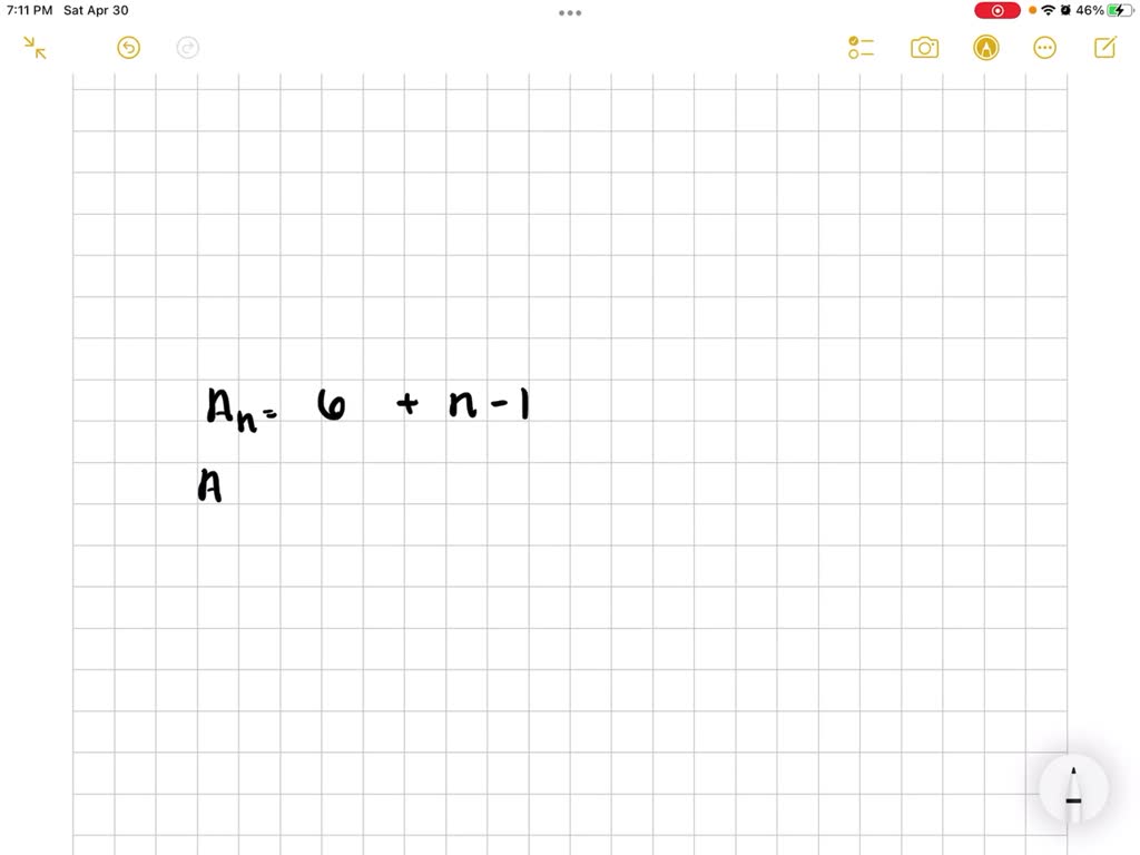 SOLVED: Write an expression to describe the sequence below. Use n to represent the position of a ...