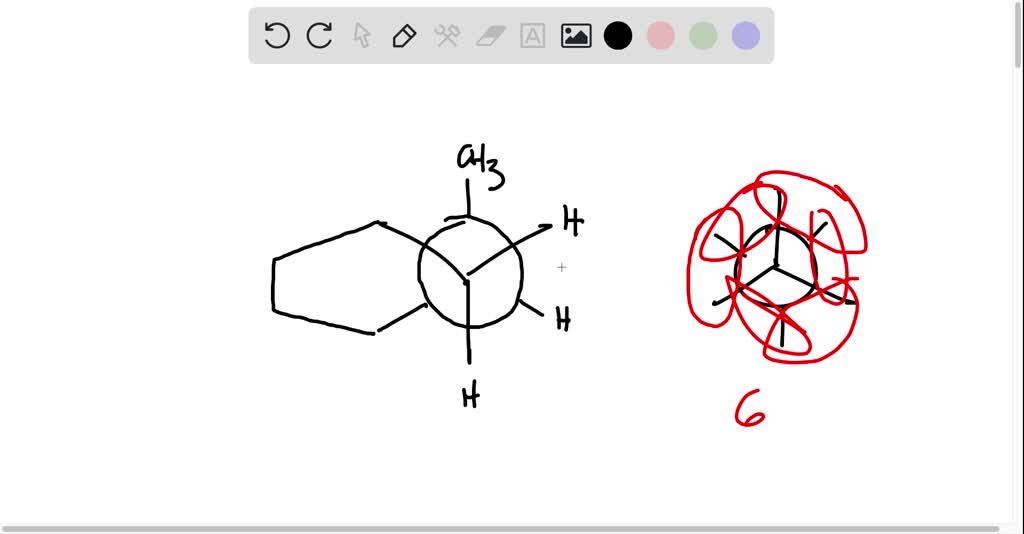 SOLVED: Click on the two groups that destabilize this conformation by ...