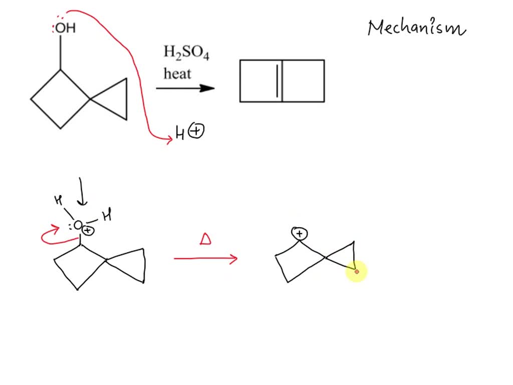SOLVED: 7) Write the mechanism of the following reaction (3 points) OH H2SO4 heat
