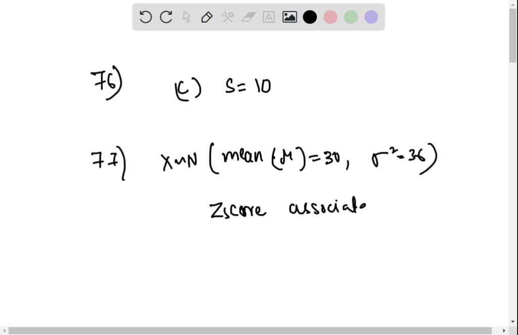 SOLVED A For A Variable X The Sample Mean Is 8 And The Sample