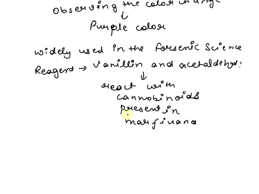 How is the Duquenois-Levine Reagent test for marijuana involved with ...