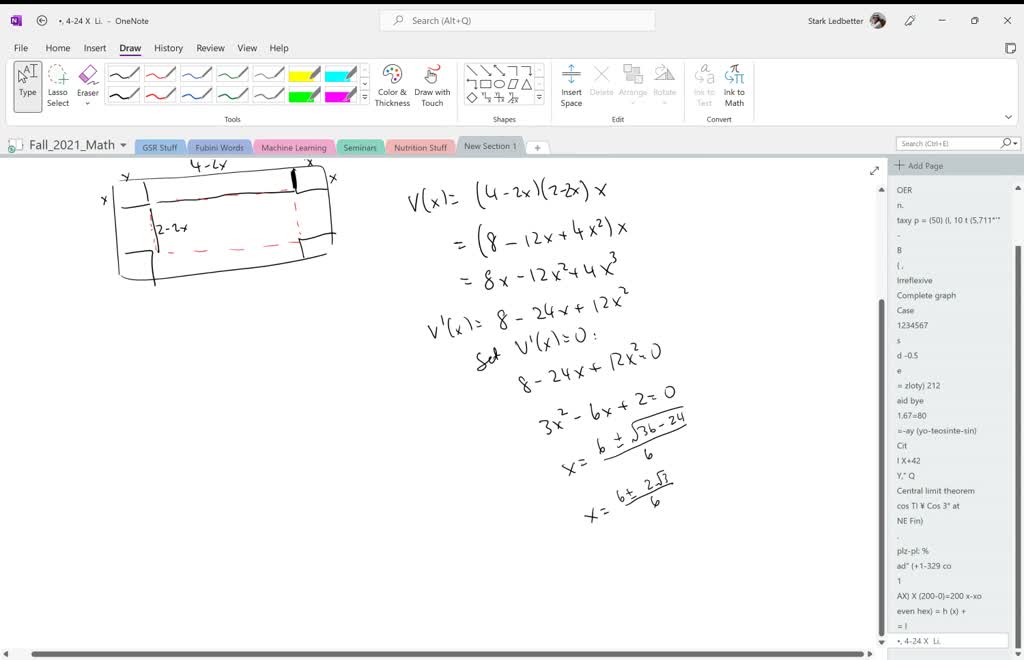 Problem I: You are constructing a cardboard box with the dimensions 2m by 4m: You then cut equal ...