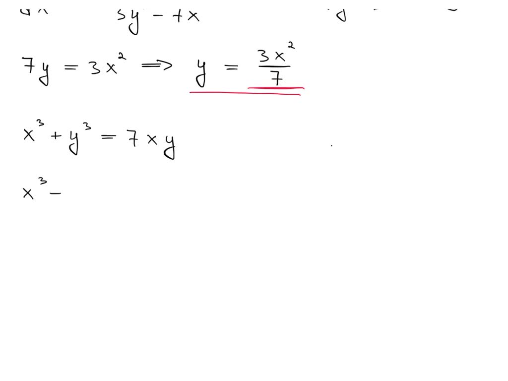 SOLVED: (1 point) Find a point on the curve x^3+y^3=7 x y other than ... SOLVED: (1 point) Find a point on the curve x^3+y^3=7 x y other than ...