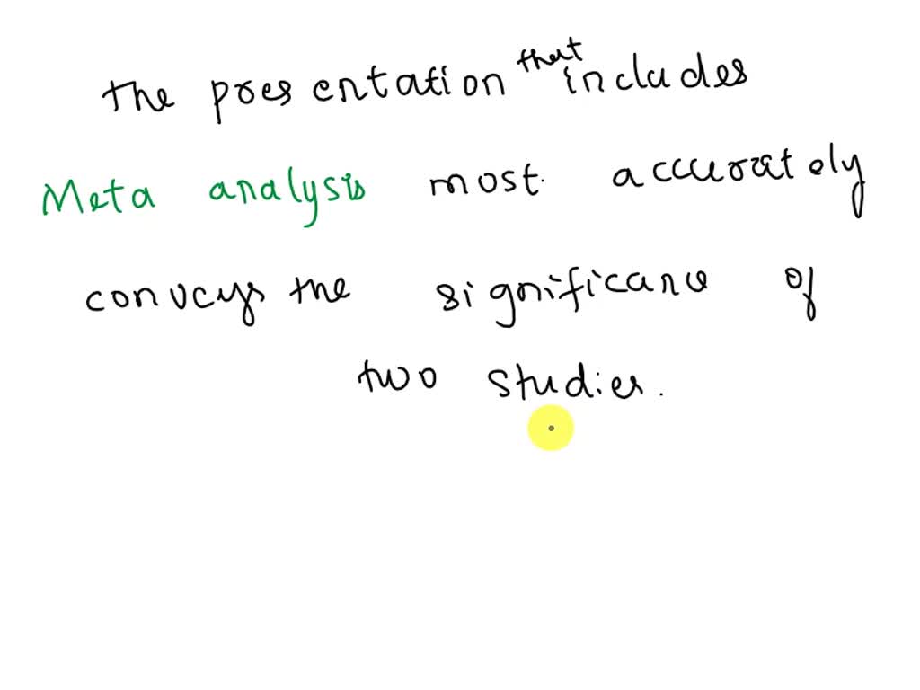 Which of the three presentations below most accurately conveys the ...