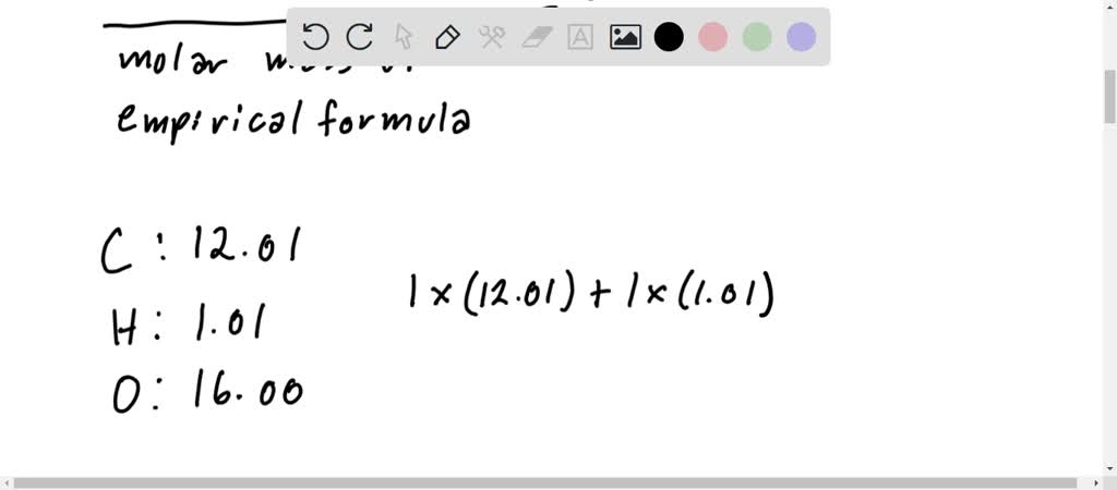 SOLVED: 15. If the compound in CHO has a molar mass of 156 g/mol, what ...