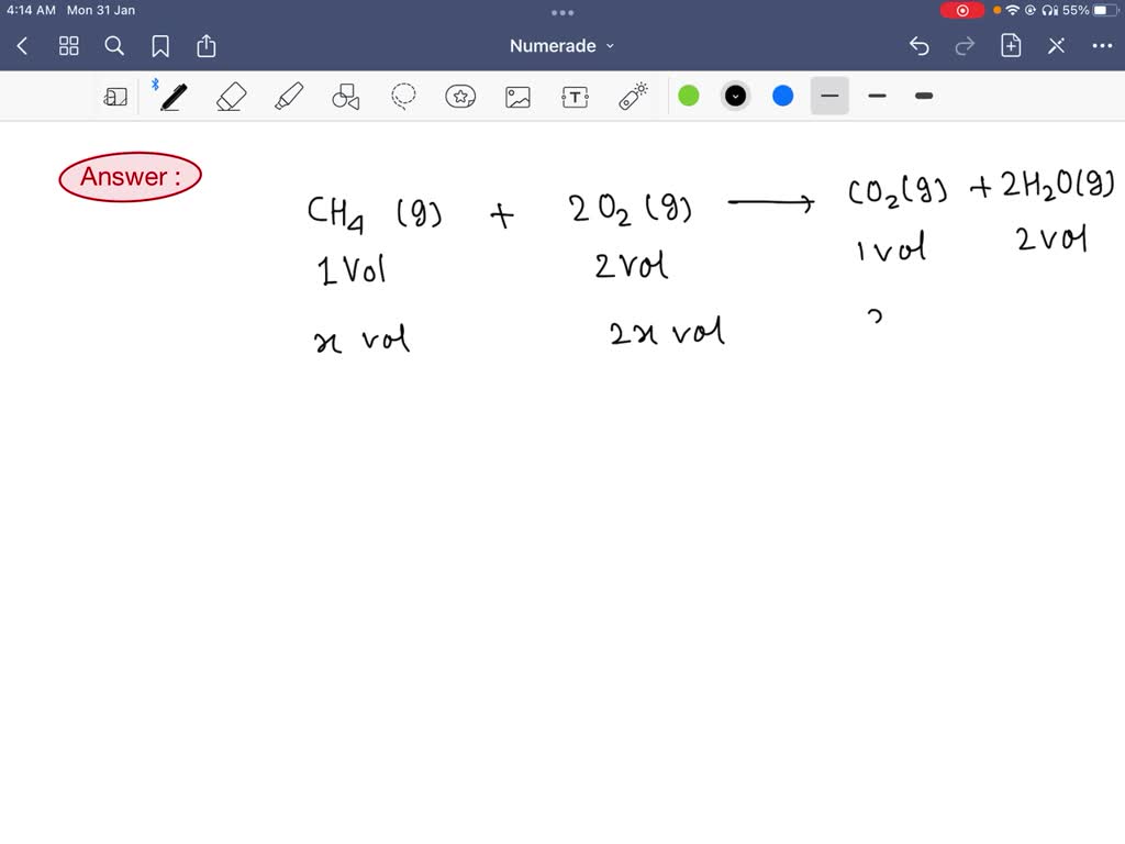 SOLVED: Methane, CH4(g), and oxygen gas, O2(g) react to produce carbon ...