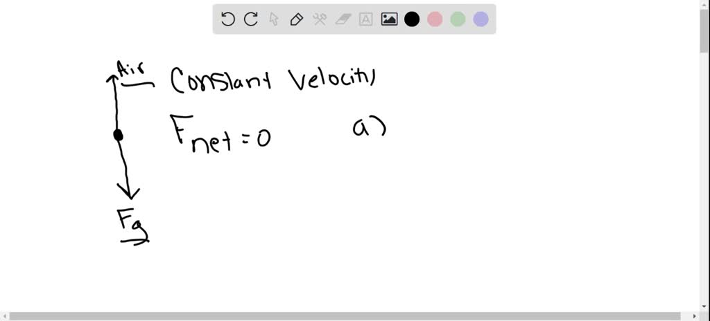 SOLVED: QUESTION 6 A skydiver has her parachute open and gently falls straight down to earth at ...