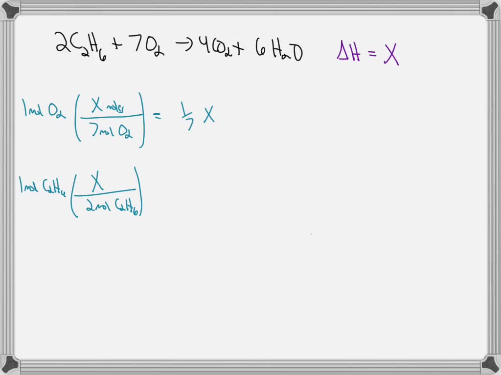 SOLVED:Here is the reaction equation for the combustion of ethane ...