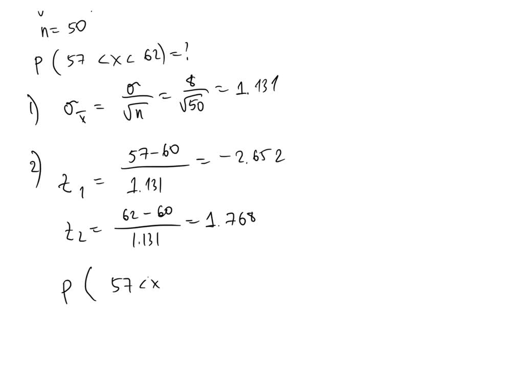 SOLVED: The average speed of cars passing a checkpoint is 60 miles per ...