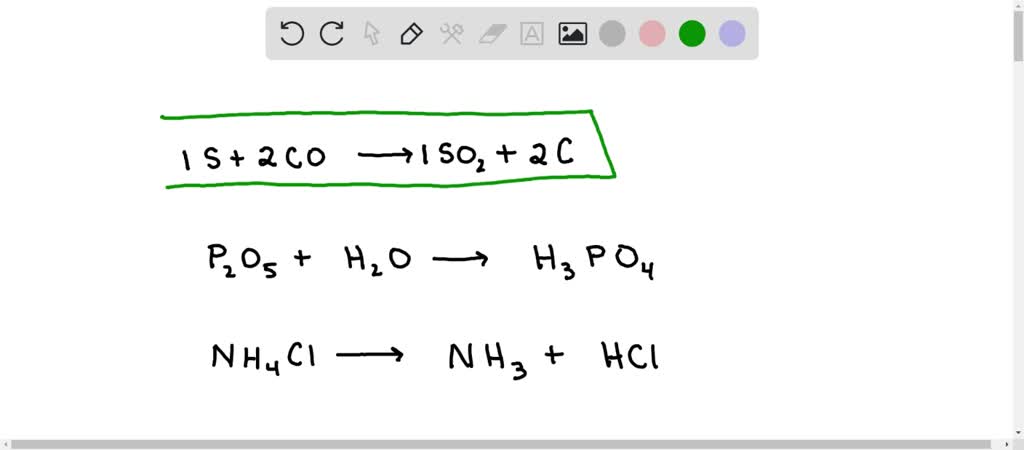 SOLVED: 'Question 15 Chemical Equations: Balancing When the following ...
