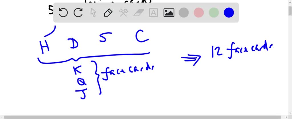 SOLVED: what is the probability of drawing a face card from a standard ...