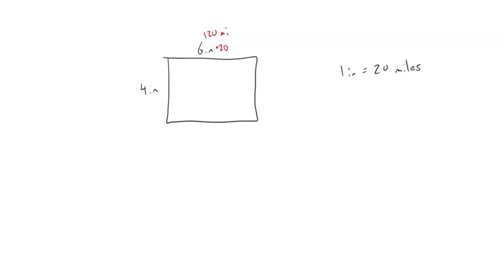 SOLVED: 'map of a rectangular park has a length of 4 inches and a width ...