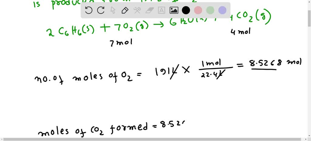 SOLVED: Using stoichiometry, solve the following gas problem. Using the equation below ...