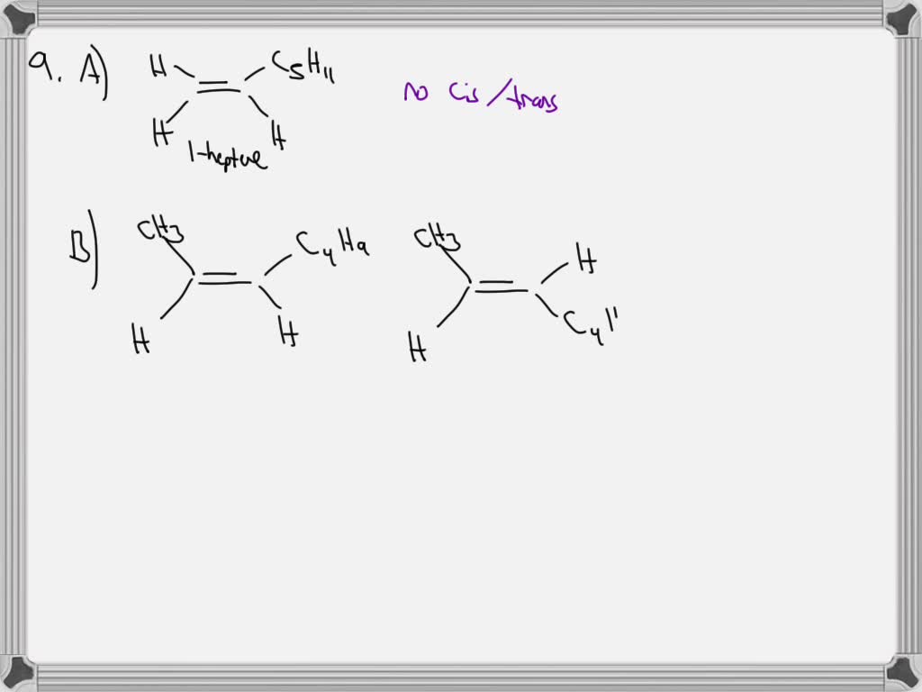 SOLVED: Which of the following compounds does not have cis-trans ...