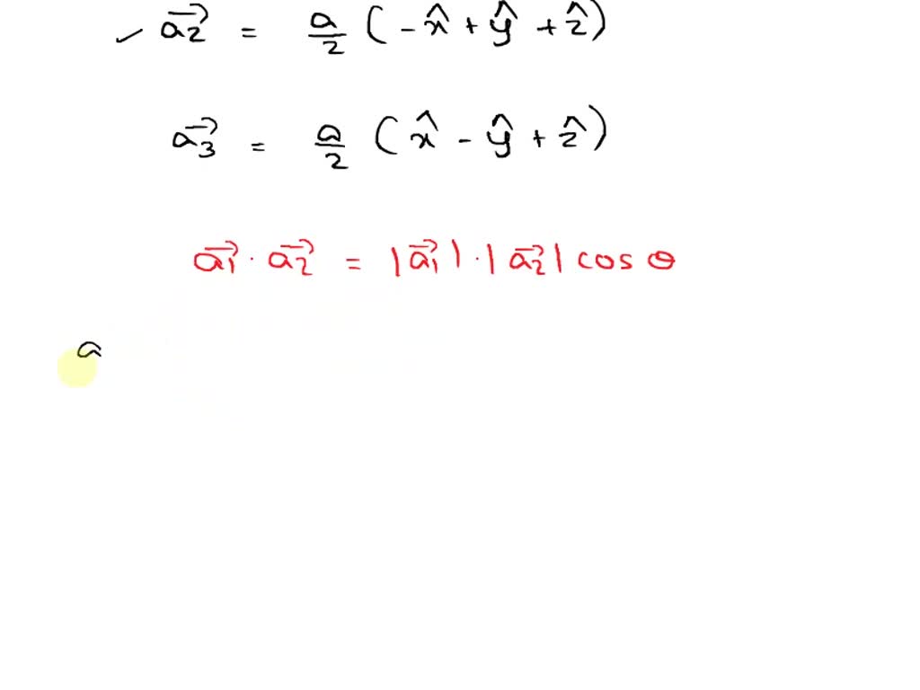 SOLVED: The primitive translation vectors a1, a2, and a3 of the body ...