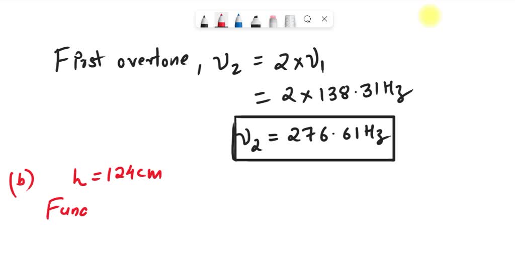 SOLVED: organ pipe A is 124 cm long and open at both ends. Determine the fundamental and first ...