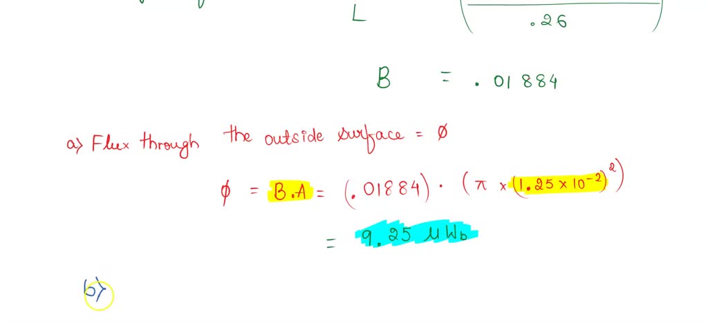 SOLVED: solenoid of radius r = 1.25 cm and length =29.0 cm has 290 ...