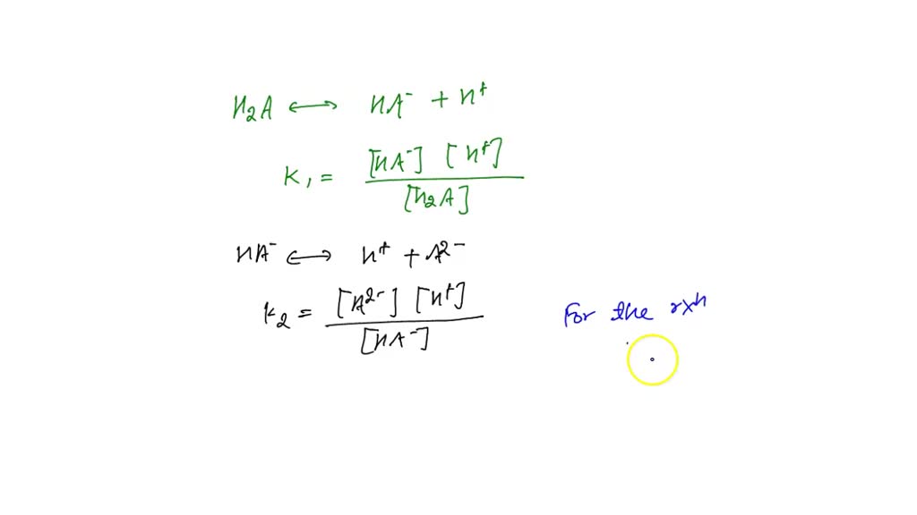 SOLVED: Here are the first and second acid dissociation constants for ...