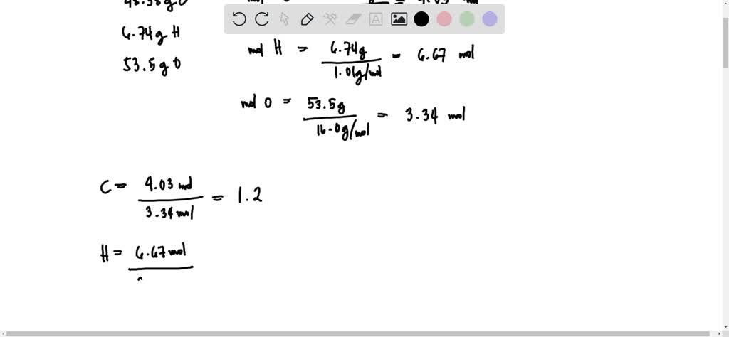 SOLVED: Determine the empirical formula of a compound containing 48.38 grams of carbon, 6.74 ...