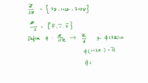 Let znz denote the group of integers modulo n under addition...