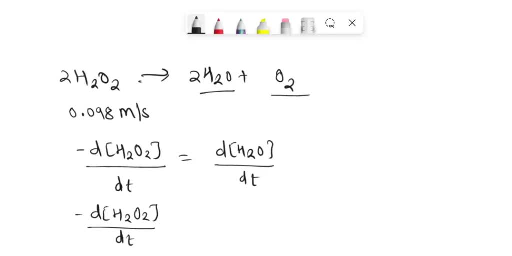 4) The decomposition of hydrogen peroxide, H2O2, produces water and ...