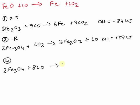 In the recovery of iron from iron ore, the reduction of the ore is ...