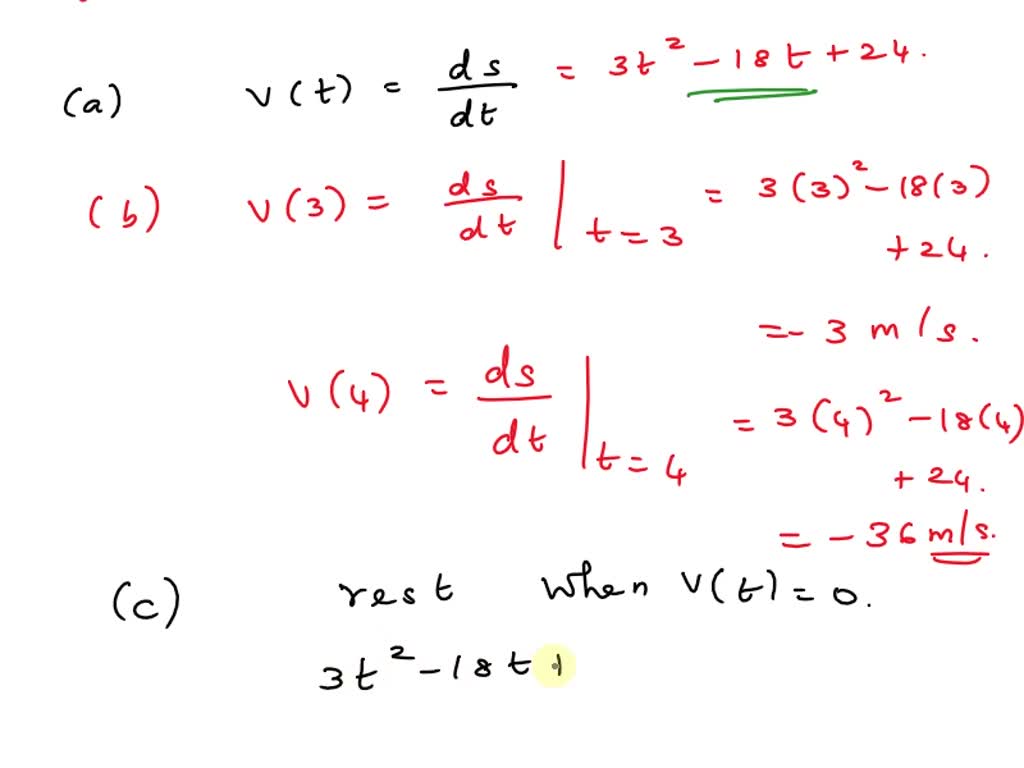 SOLVED: The motion of a set of particles moving along the x-axis is governed by the differential ...