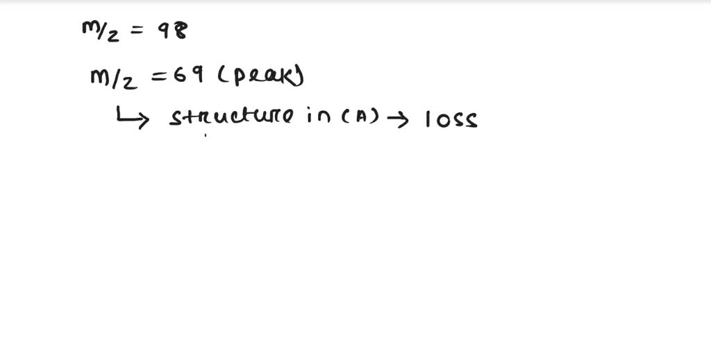 SOLVED: Mass spectrometry of an unknown compound revealed a molecular ...