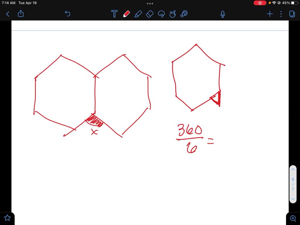 SOLVED: 'two identical hexagons are joined together as shown on the ...
