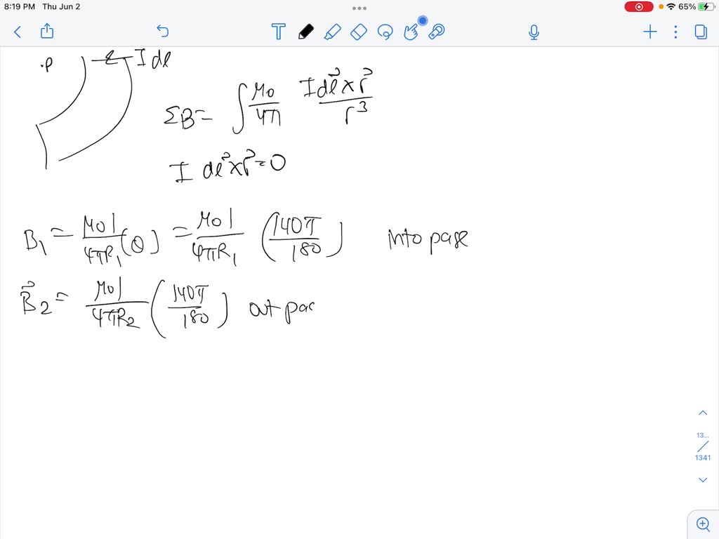 SOLVED: 4. You are given a magnetic dipole formed by a circular loop of radius a and current I ...