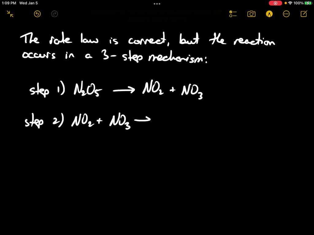 SOLVED: The rate law for the decomposition of dinitrogen pentaoxide ...
