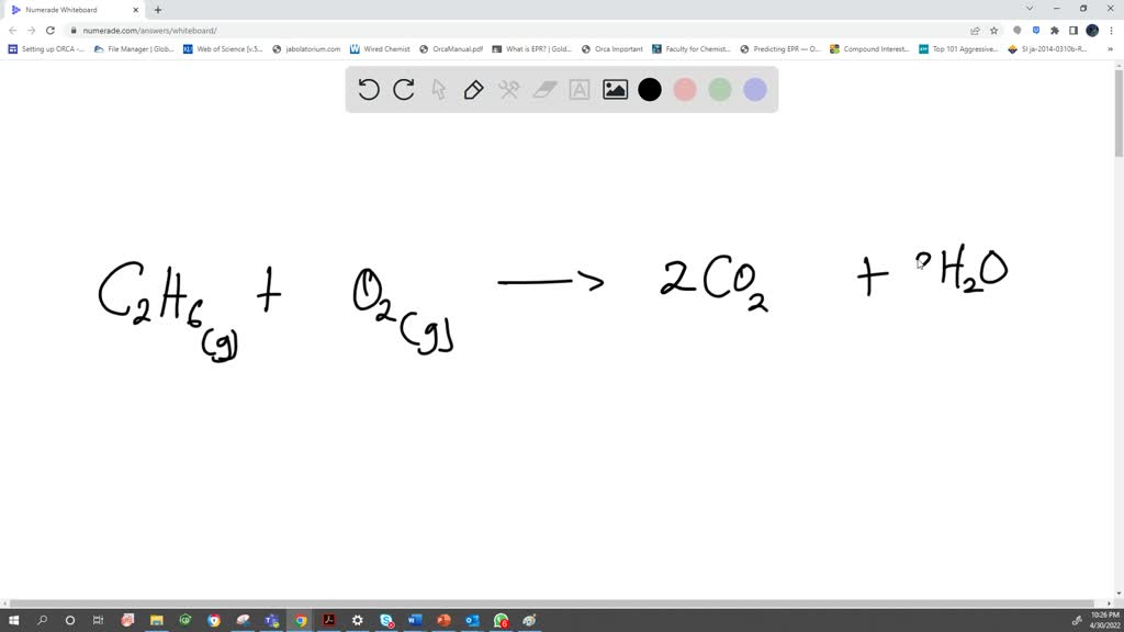 SOLVED: Write and balance the equation for the complete combustion of ...