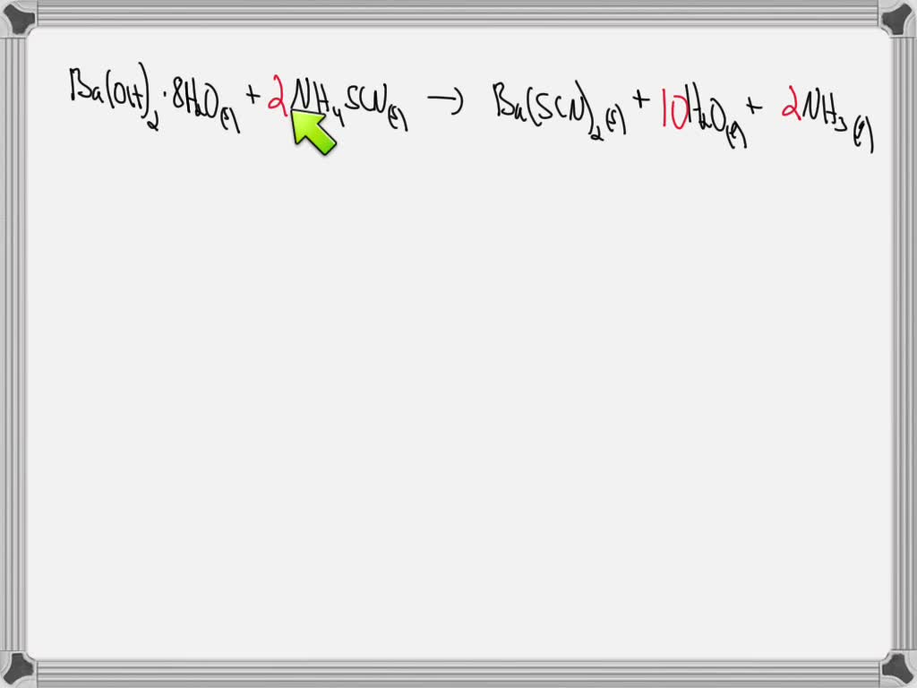 SOLVED: One of the relatively few reactions that take place directly ...